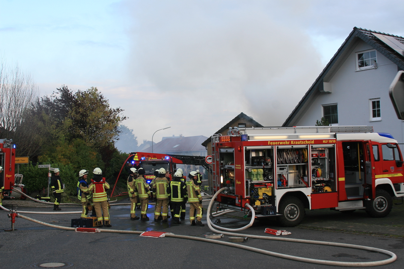 Gebäudebrand – Feuerwehr VG Asbach